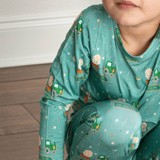 Eid Mu-Baa-Rak Toddler 2pc PJs - Jasmine + Marigold